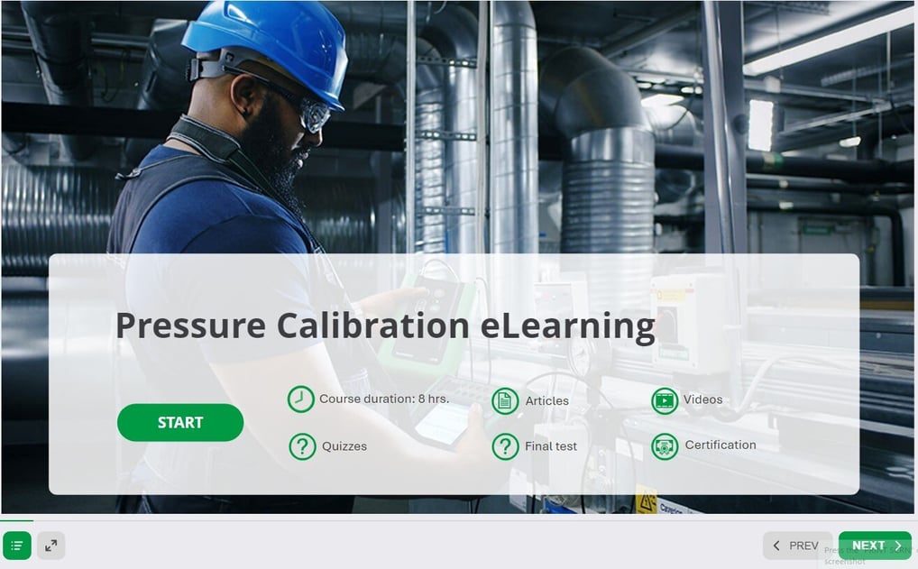 Pressure calibration eLearning course | Beamex